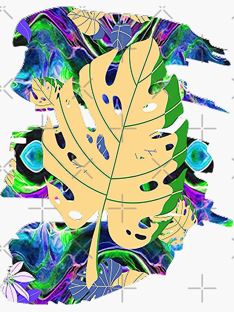 "Fantasy Forest Psychedelic Pattern with Leaves, 5,Graphic Psychedelic ...