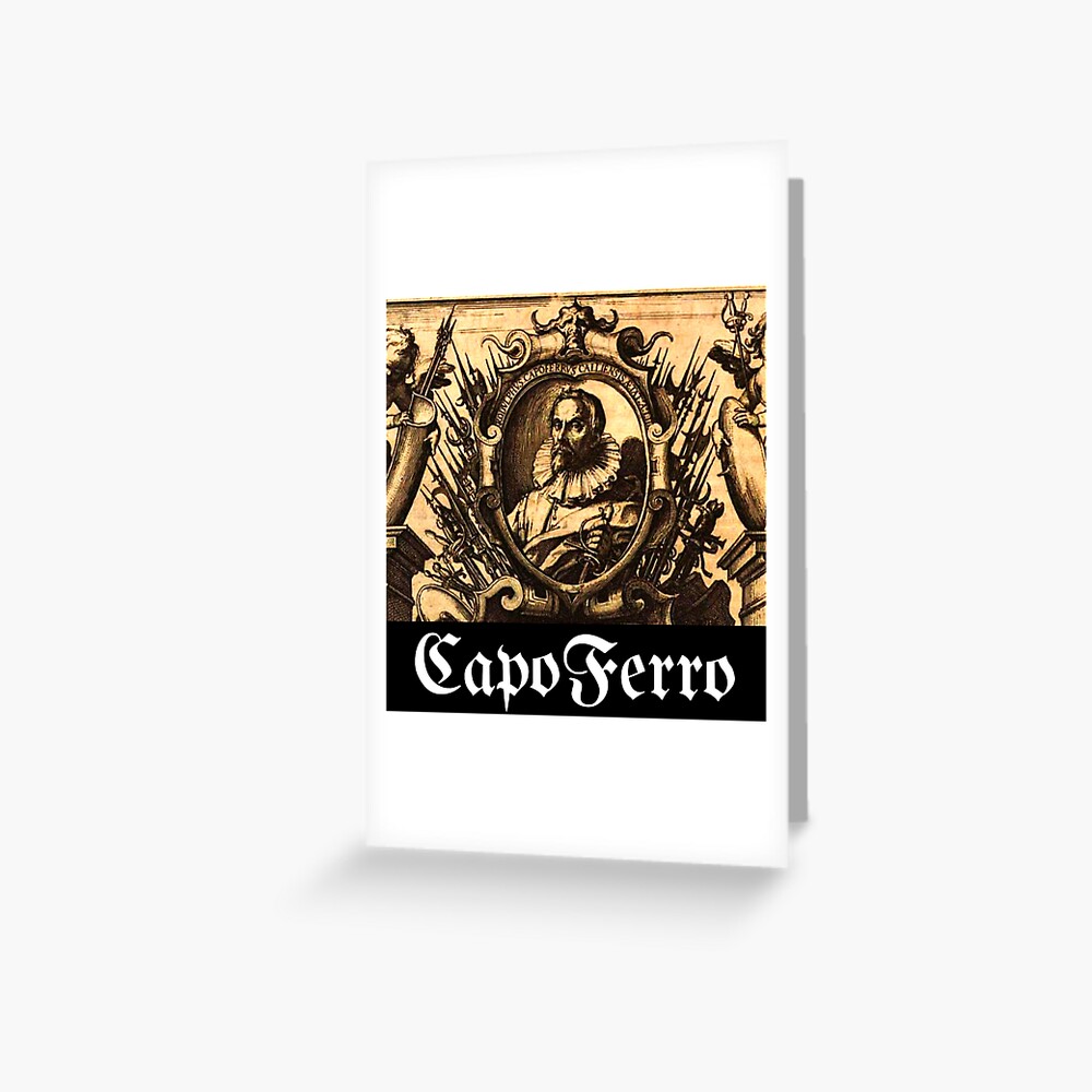 "Capo Ferro Portrait- HEMA SCA fencing " Greeting Card by ...