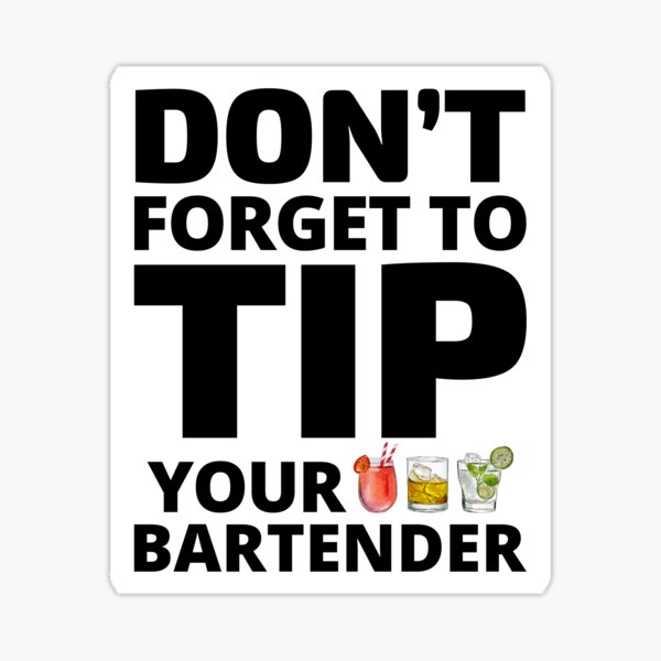 "Bartender Barkeep Barman Barmaid Mixologist Funny" Sticker for Sale by ...