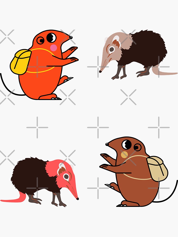 "Elephant Shrew Meme Pack" Sticker by siyaforshort | Redbubble