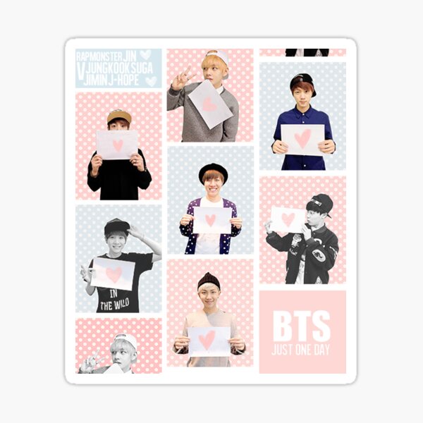"Bts" Sticker for Sale by Pahhs | Redbubble
