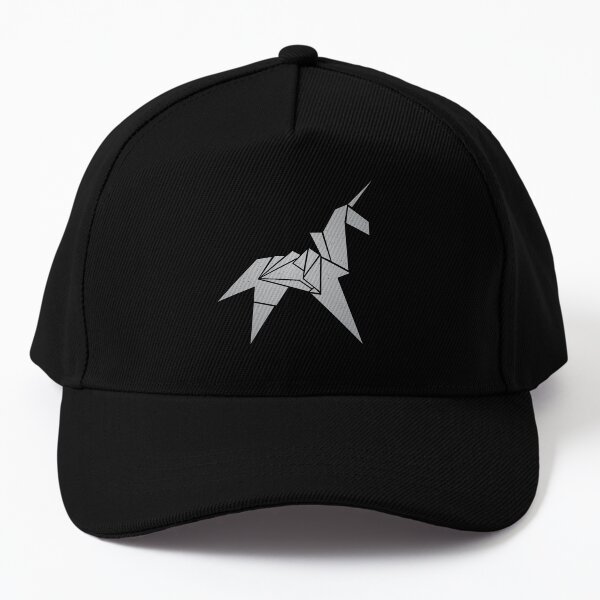 "Origami Unicorn Replicant - Sliver" Cap for Sale by unrealindeed ...