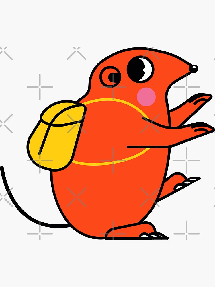"Orange Elephant Shrew Meme " Sticker for Sale by siyaforshort | Redbubble