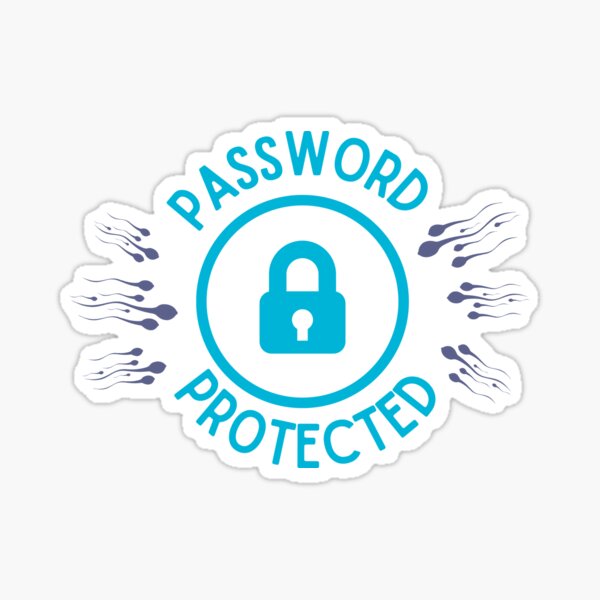 "Password Protected" Sticker for Sale by NFTlink | Redbubble