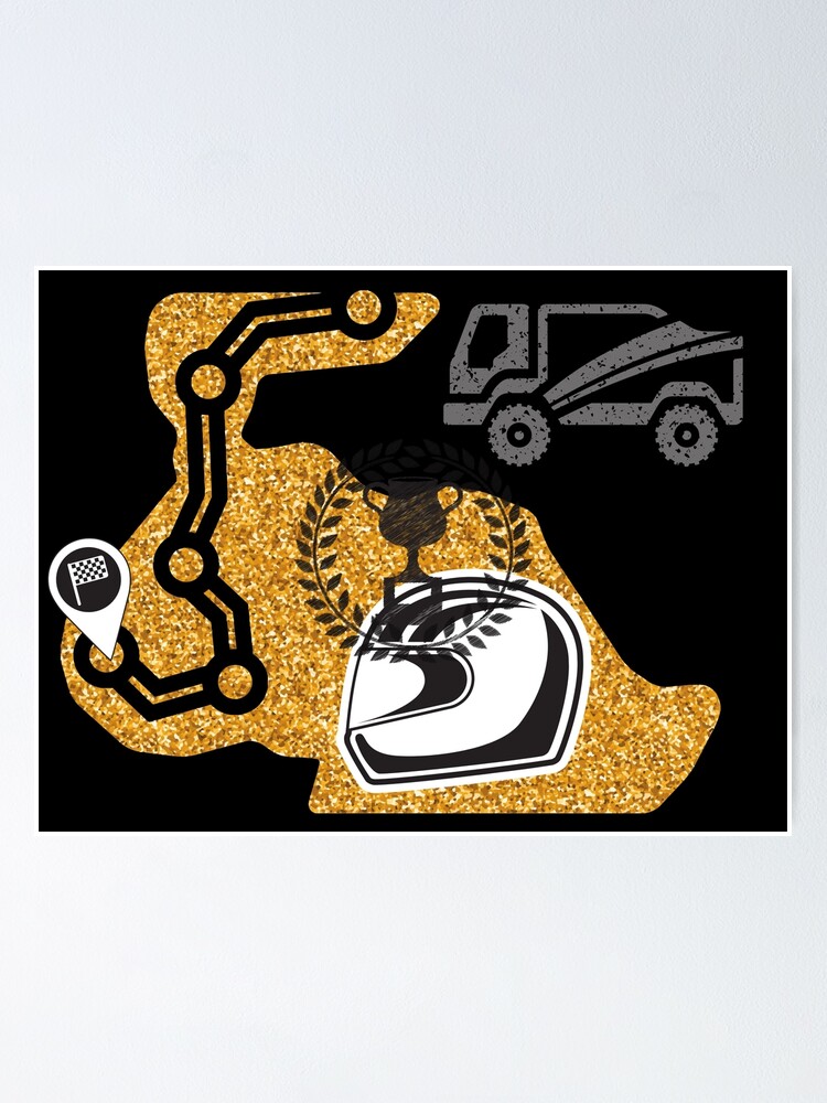 "Off-road Truck Desert sport rally racing " Poster by PatrykKorbel ...