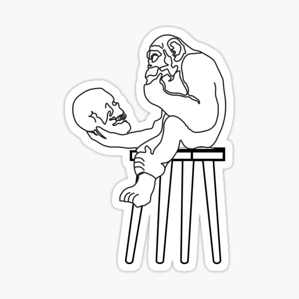 "Darwin evolution Ape Thinker with skull design great gift for men and ...