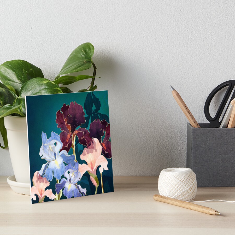 "Iris Abstract" Art Board Print for Sale by spacefrogdesign | Redbubble