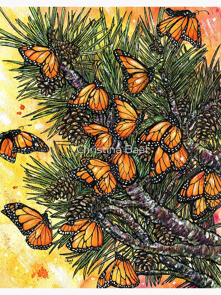 "Monarch Migration Magic" Poster for Sale by 10000birds | Redbubble