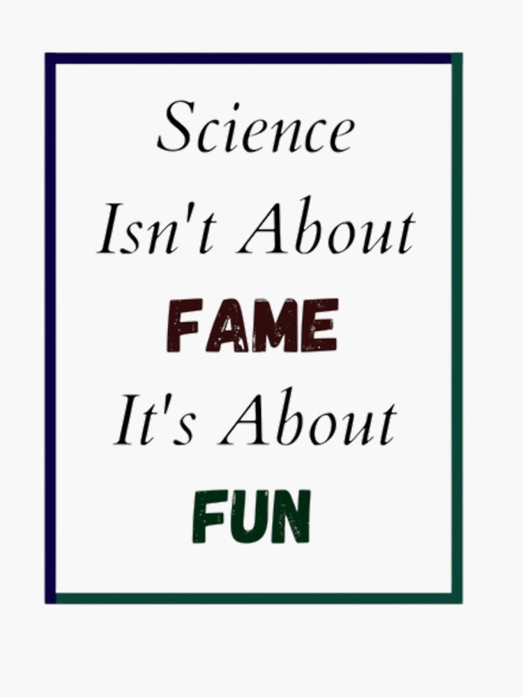 "Science is Fun" Sticker by MelKen00 | Redbubble