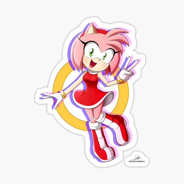 ".:Amy Rose:." Sticker for Sale by The-Butcher-X | Redbubble