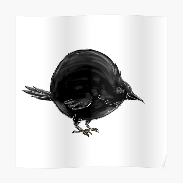 "Chonky Crow - Chonk Series (no text)" Poster for Sale by Aardboi ...