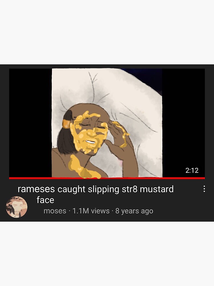 "mustard face" Sticker for Sale by some-melon | Redbubble