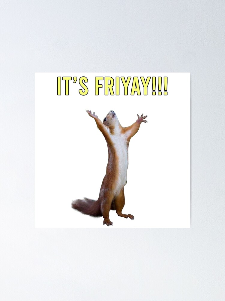 "Its Friday - its Friyay!!" Poster for Sale by MEMER-D | Redbubble