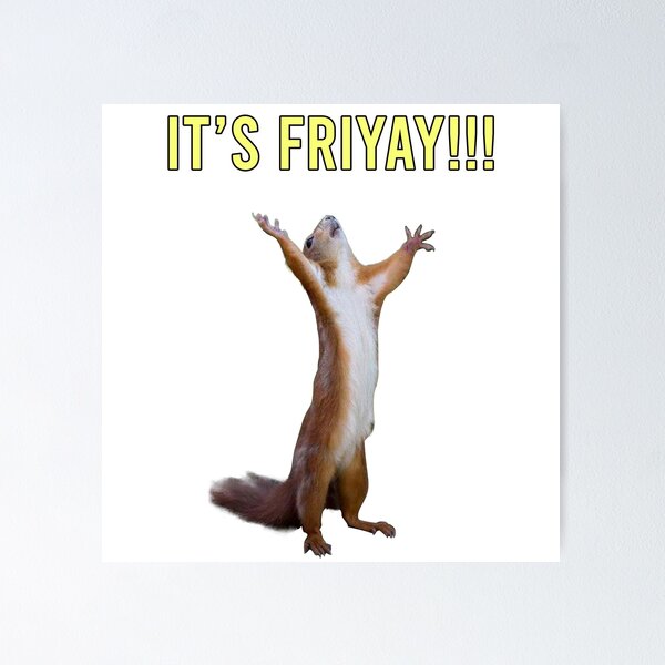 "Its Friday - its Friyay!!" Poster for Sale by MEMER-D | Redbubble