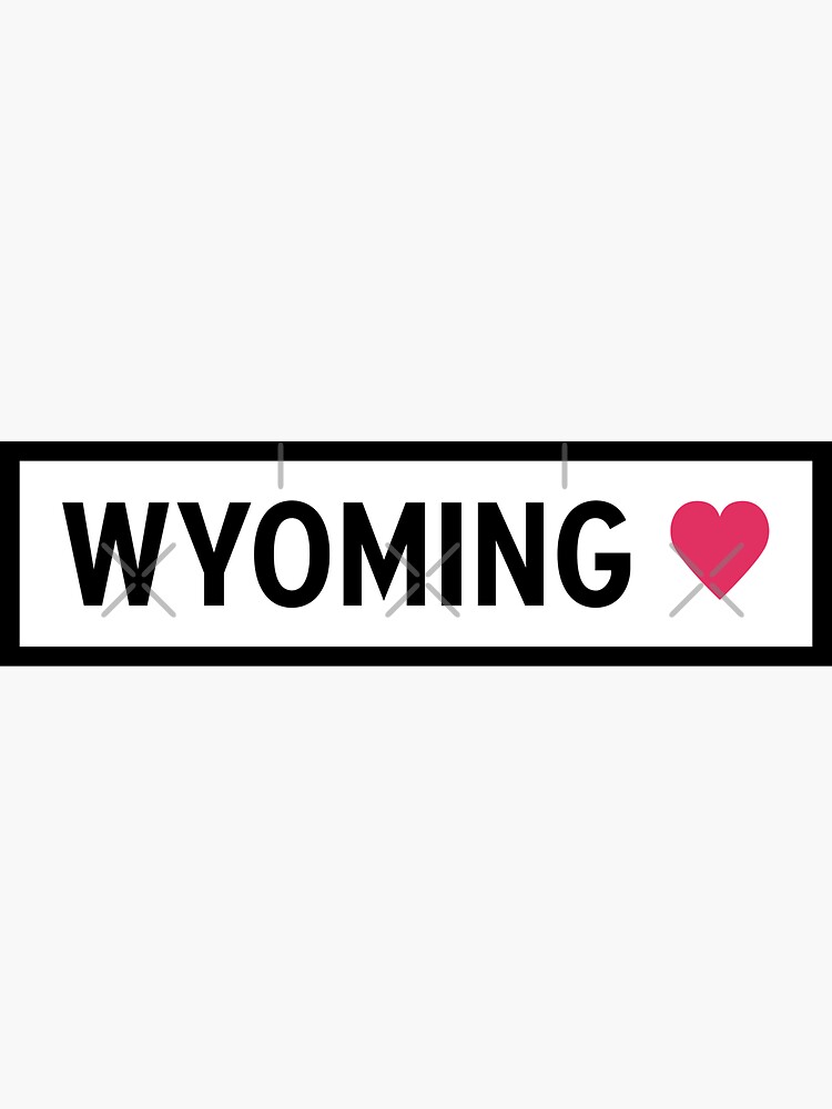 "Wyoming" Sticker for Sale by alison4 | Redbubble