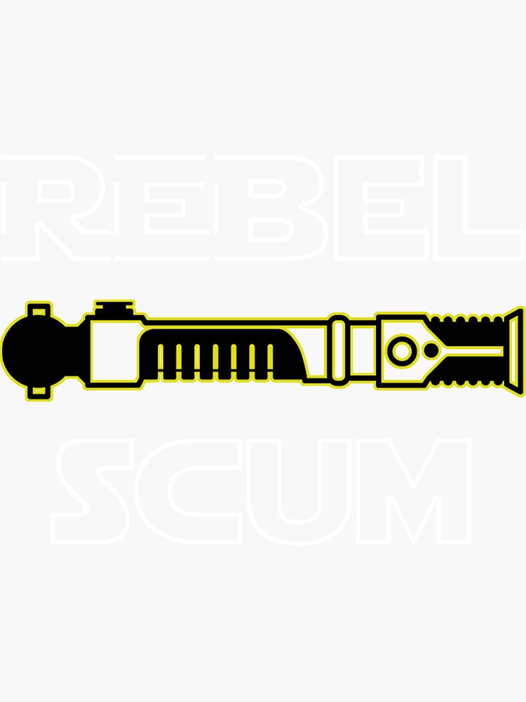 "REBEL SCUM" Sticker by freezframz | Redbubble