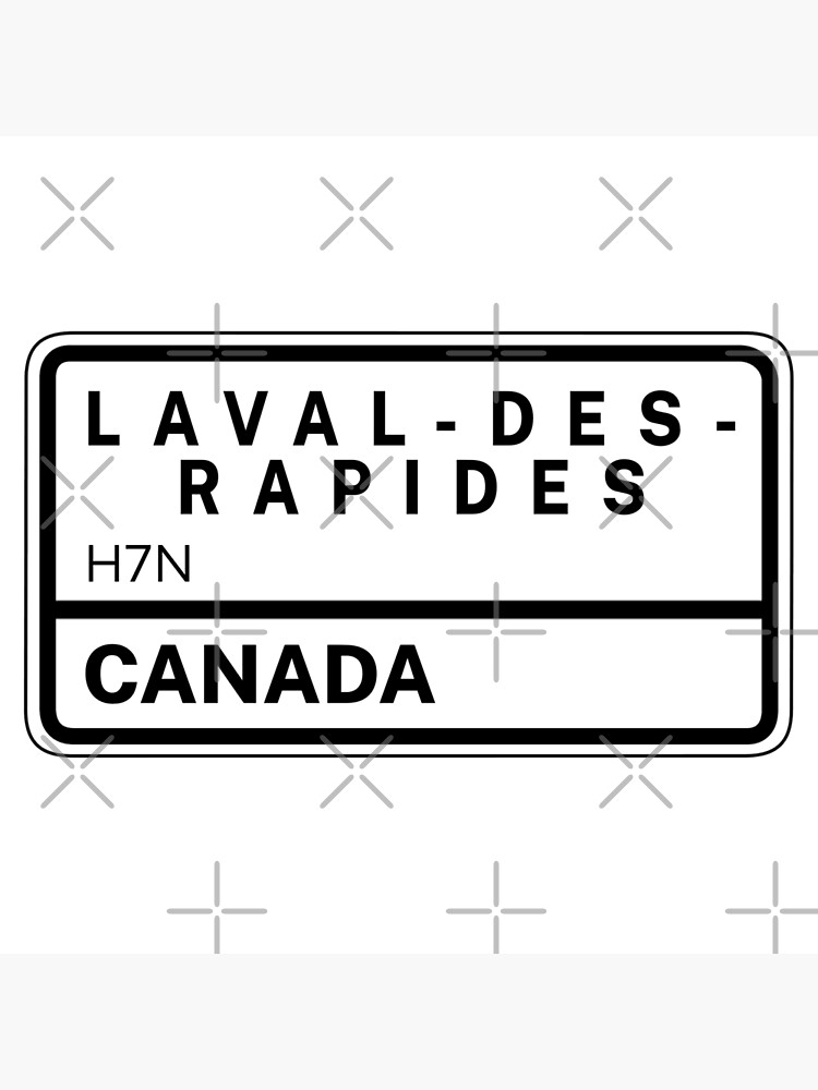 "Laval des Rapides H7N Zip Code " Poster for Sale by Rajadrone | Redbubble