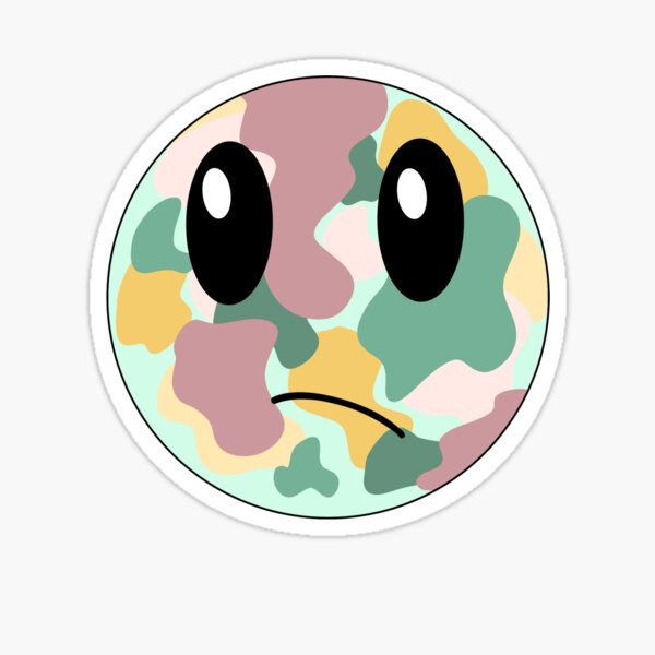 "Sad Smiley Face" Sticker for Sale by sydneymcc | Redbubble