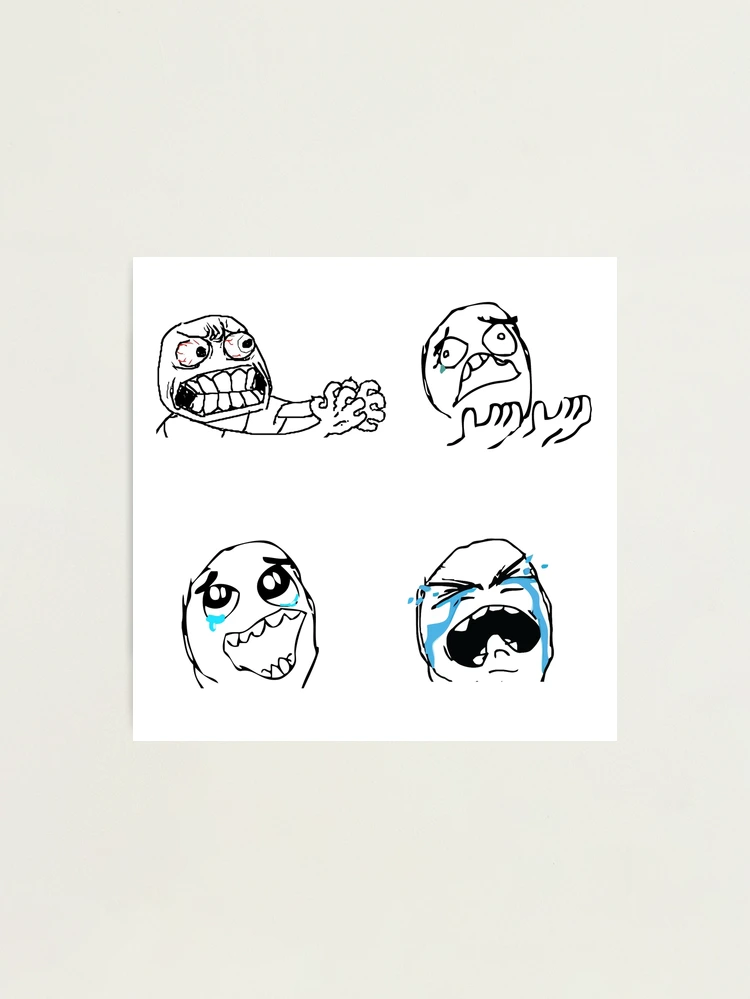 Traurige Trollgesichter