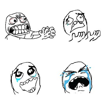 "Troll faces meme stickers pack" Poster for Sale by KODGraphics | Redbubble
