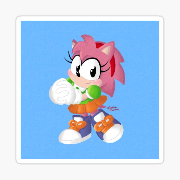 "Amy Rose Classic" Sticker for Sale by DonaMaxiiArt | Redbubble
