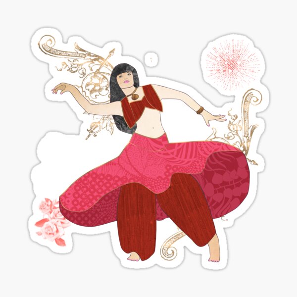 "Bellydancer 6" Sticker for Sale by janetcarlson | Redbubble