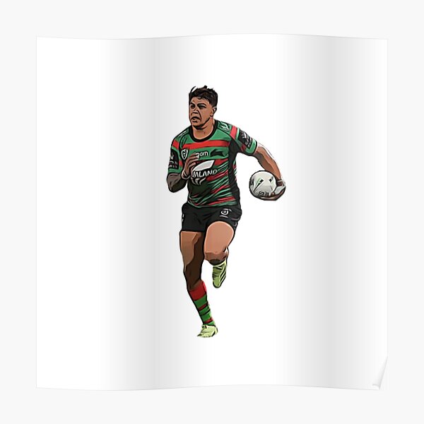 "latrell mitchell south sydney rabbitohs " Poster for Sale by ijdesigns ...