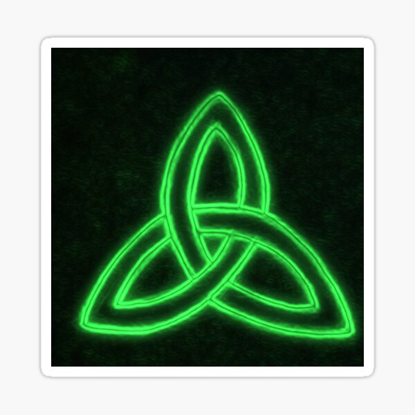 "Neon Trinity Knot" Sticker for Sale by onthethruway | Redbubble