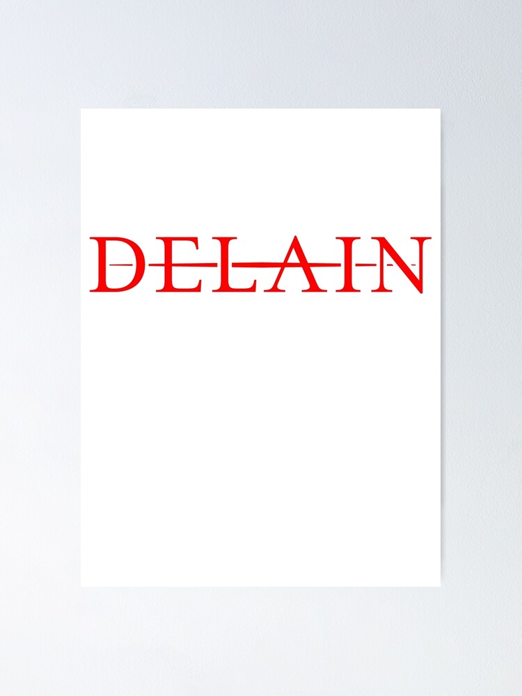 "delain logo" Poster by cilukba | Redbubble