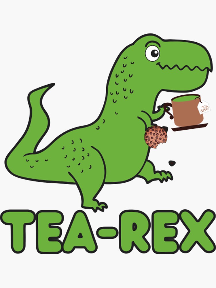 "T-Rex.Funny Tea Rex " Sticker for Sale by Timothyth13 | Redbubble