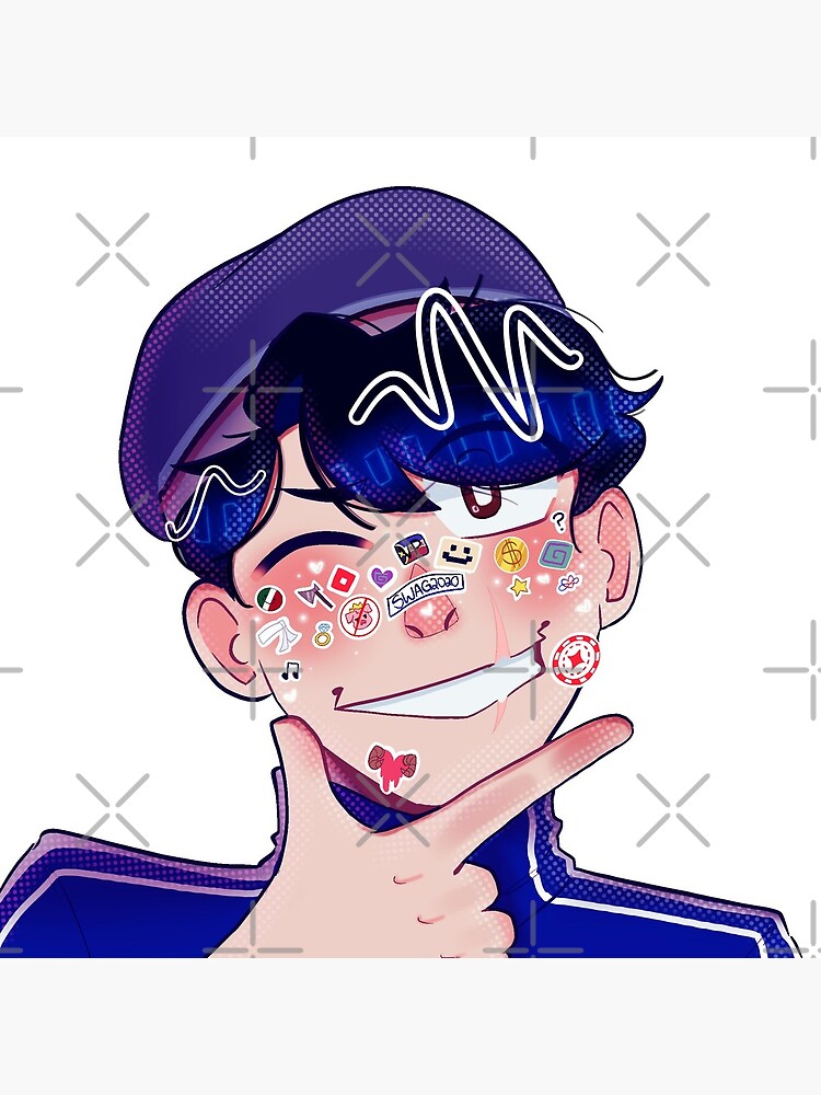 "Quackity Sticker Face" Art Print for Sale by boxofshirios | Redbubble