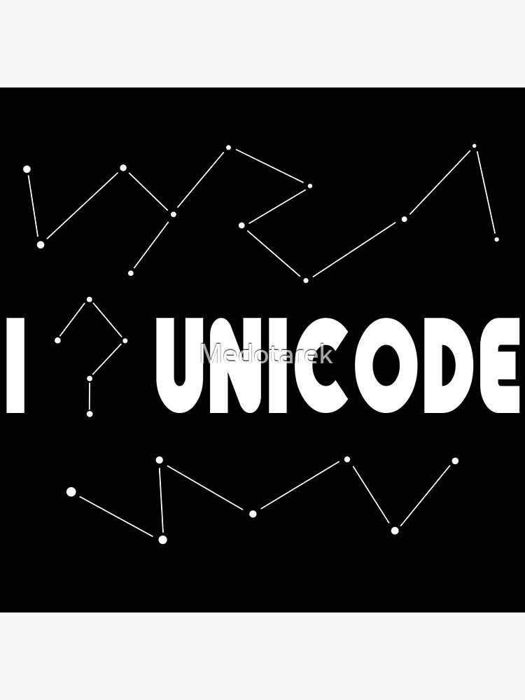 "I Unicode" Poster for Sale by Medotarek | Redbubble