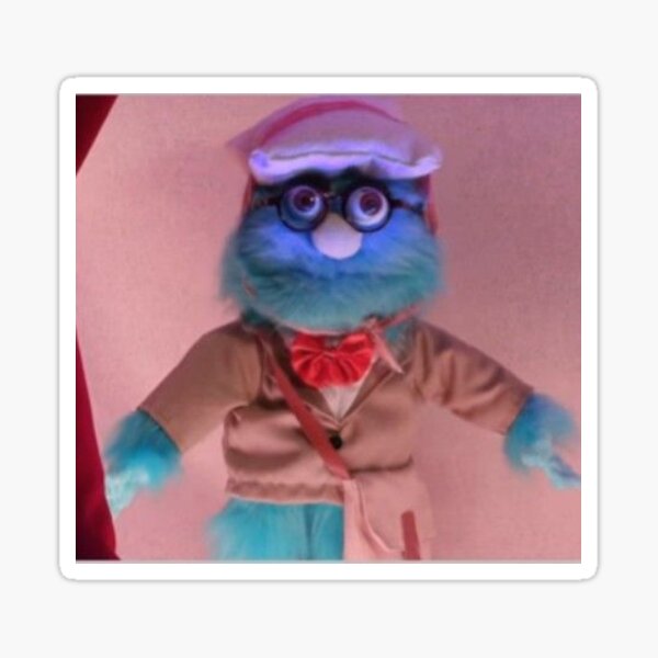 "Puppet History The Professor Face" Sticker for Sale by BePretty ...
