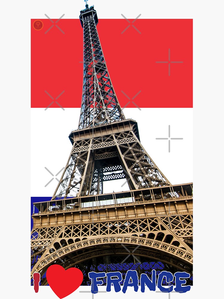 "France flag,Torre Eiffel." Sticker for Sale by Rodrigoaso | Redbubble