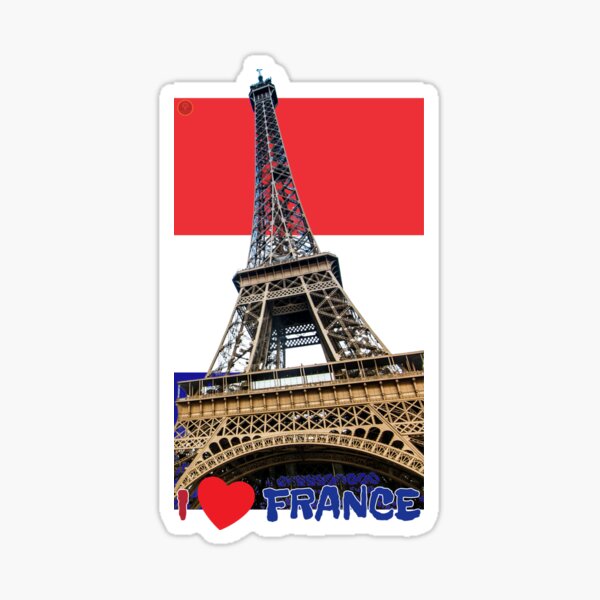 "France flag,Torre Eiffel." Sticker for Sale by Rodrigoaso | Redbubble