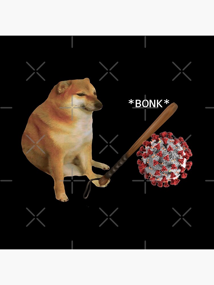 "Cheems Bonk Corona virus" Art Print for Sale by Introvertz | Redbubble