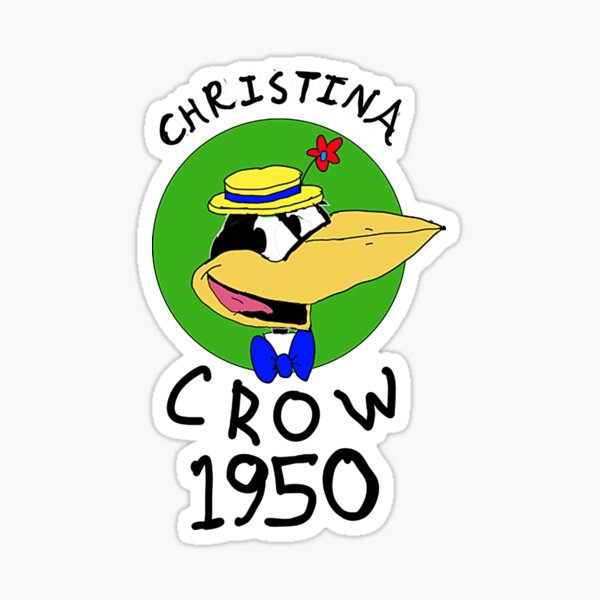 "Christina Crow 1950 " Sticker by Geraldlla27 | Redbubble