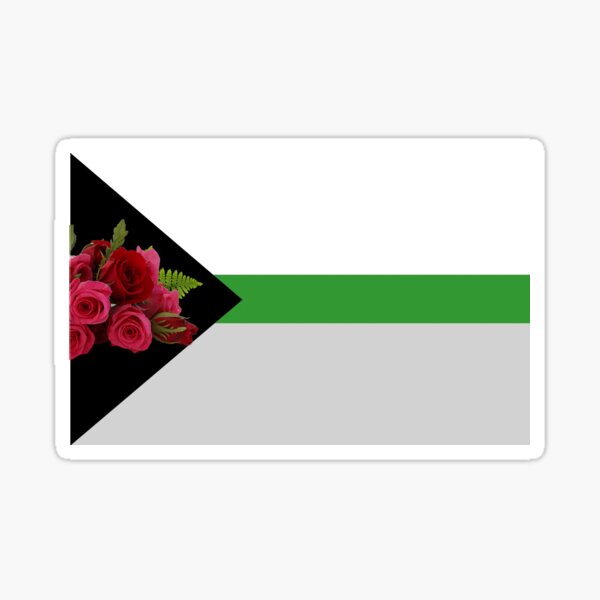 "Demiromantic Rose Flag" Sticker by DatArtist | Redbubble