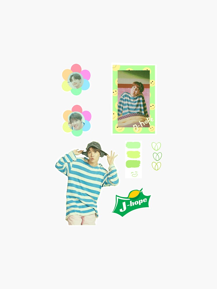 "Stikers from Hoseok, JHOPE from Bts!" Sticker for Sale by CSkpopsis ...