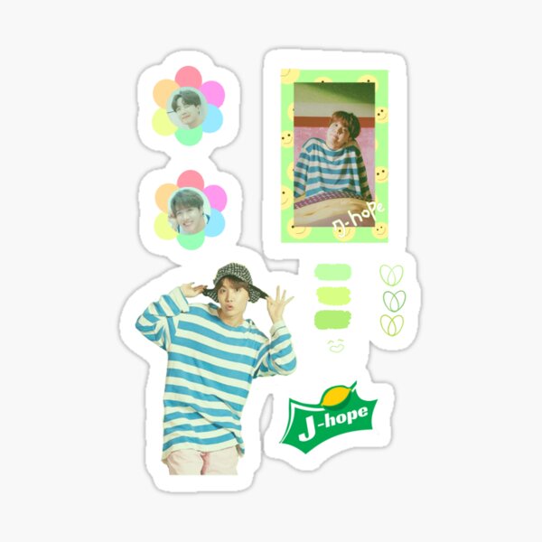 "Stikers from Hoseok, JHOPE from Bts!" Sticker for Sale by CSkpopsis ...