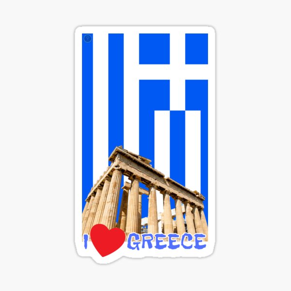 "Greece flag, greek flag" Sticker for Sale by Rodrigoaso | Redbubble