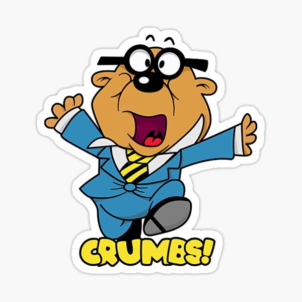 "Crumbs! " Sticker for Sale by Brokjak94 | Redbubble