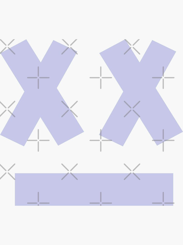 "Purple Game Over Face Outline" Sticker for Sale by GamurGirl79 | Redbubble