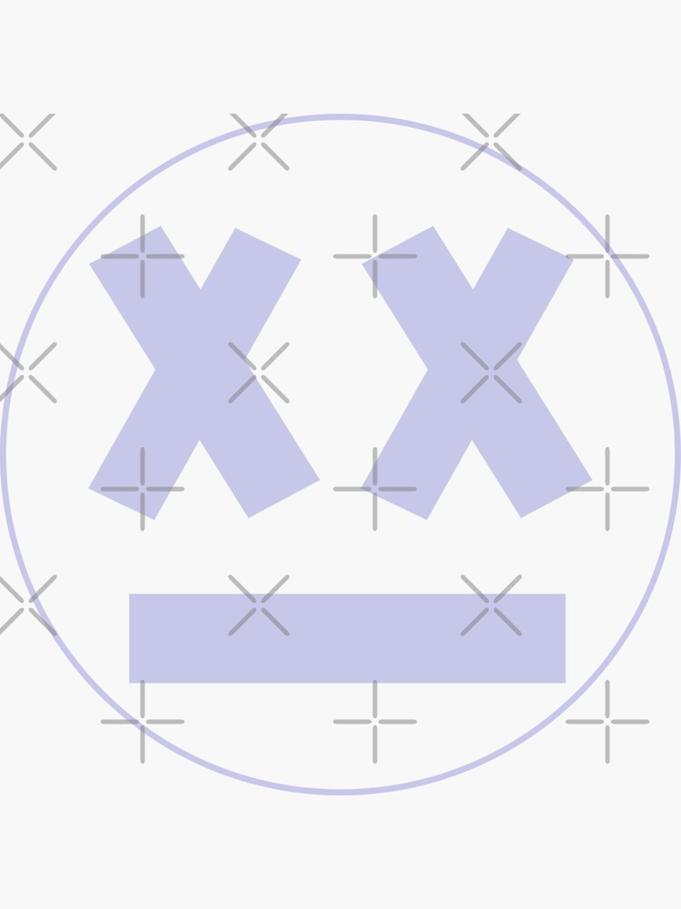 "Purple Game Over Face Circular Outline" Sticker for Sale by ...