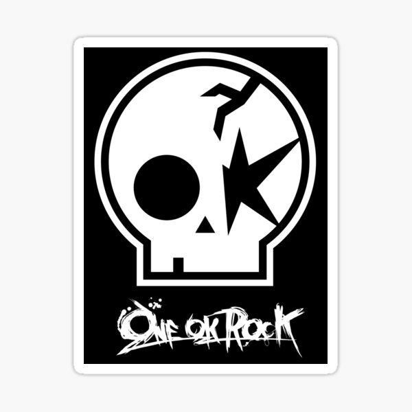 "ONE OK ROCK Logo blanco" Sticker by manu17 | Redbubble
