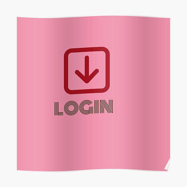 "Login" Poster for Sale by Ssv302031 | Redbubble