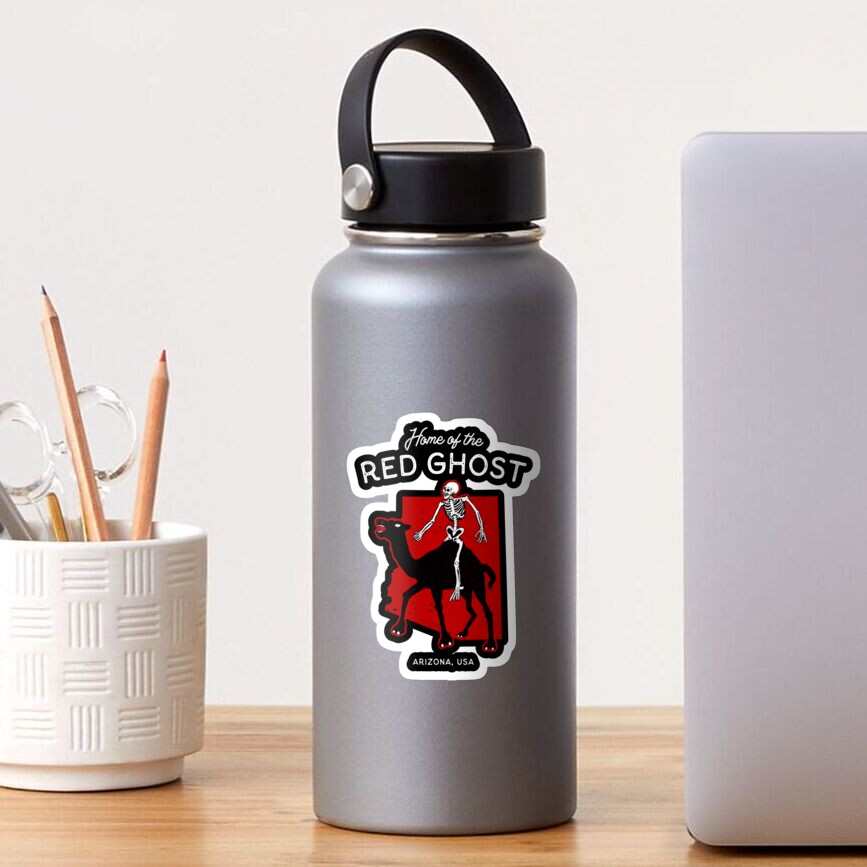 "Home of the Red Ghost - Arizona, USA Cryptid" Sticker for Sale by ...