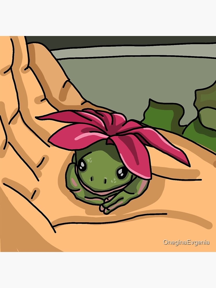 "Cute little frog on your arm" Poster by OneginaEvgenia | Redbubble