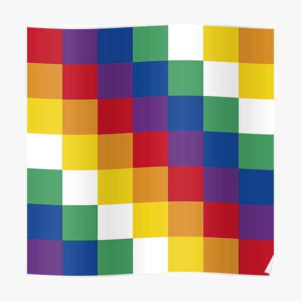 Póster «WIPHALA WIPALA WHIPALA BANDERA INDIGENA » de GOLEMMM | Redbubble