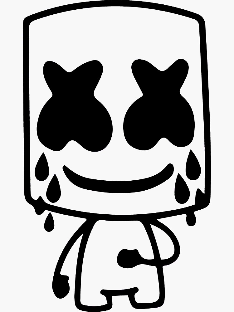 "marshmello" Sticker for Sale by finowex | Redbubble